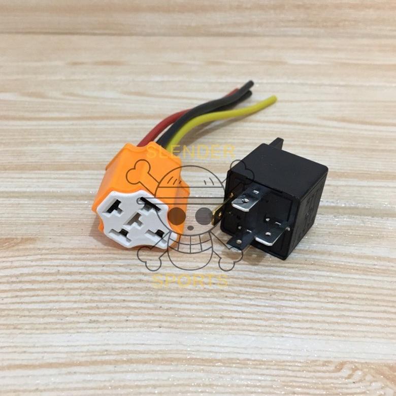 RELAY KLAKSON HELLA KAKI 4 12V/30A+ SOCKET (HELLA 4RA 965 400-00 ...