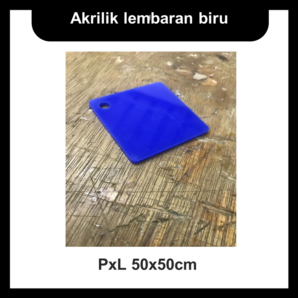 Akrilik lembaran biru PxL 50x50cm 3mm | Lazada Indonesia