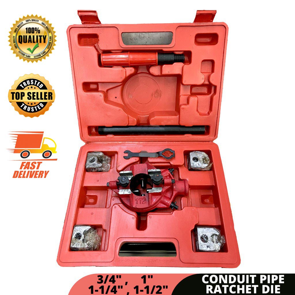 Alat Senai Pipa 1/2" - 1-1/4" EVSTEEL Snai Snei Pipa Drat Luar 1/2 Inch ...