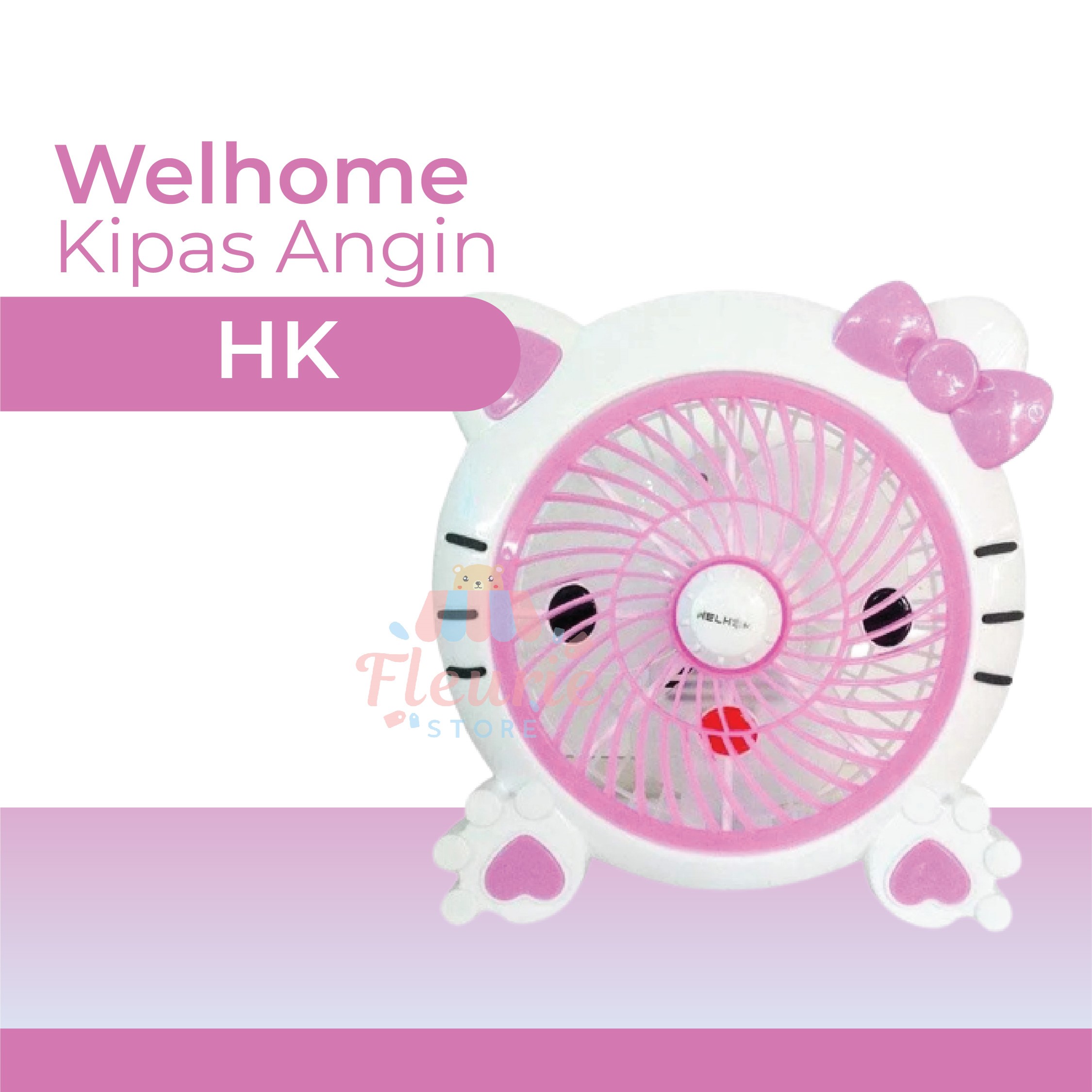 WELHOME Kipas Angin Listrik Karakter 10inch | Lazada Indonesia