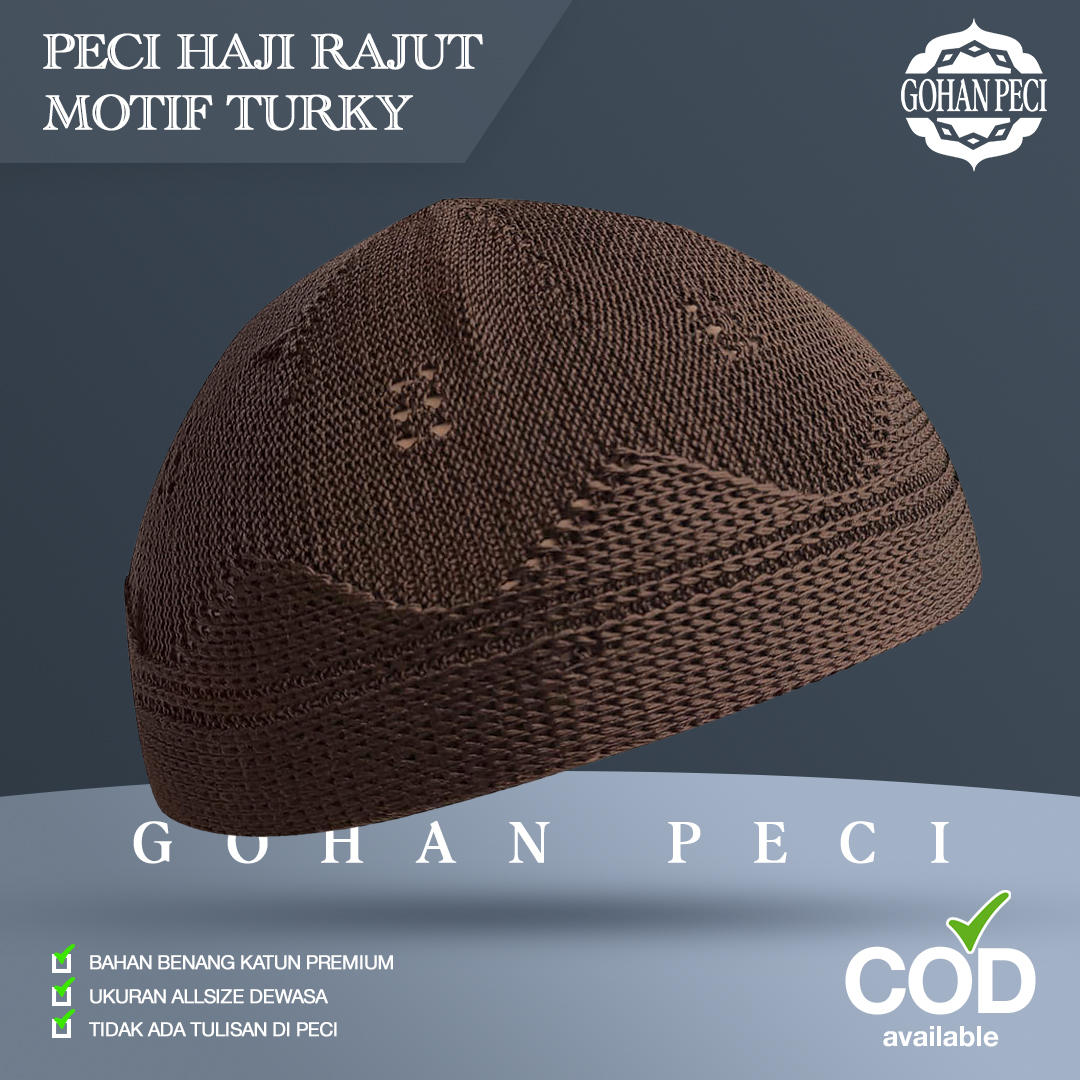 Peci Rajut Turky - Peci Rajut Premium - Peci Haji Umroh - Peci Premium ...