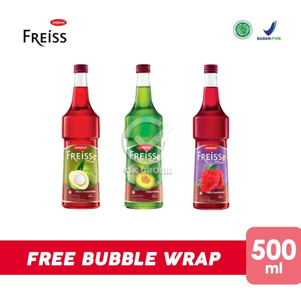 Freiss Syrup / Sirup Buah Segar Halal [Botol Kaca 500 ml] | Lazada ...
