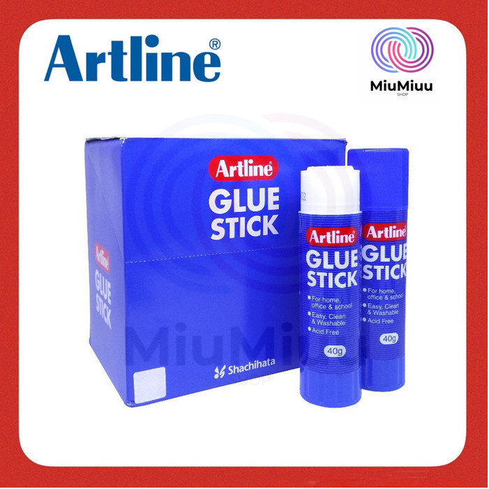 LEM KERTAS STIK BESAR 40 GR ARTLINE LEM EG-40 GLUE STICK SEKOLAH ...