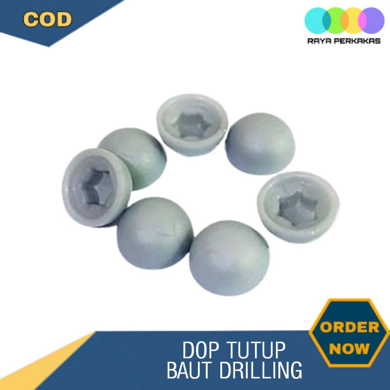10Pcs Dop Penutup Baut Drilling 12mm Spandek Galvalum | Lazada Indonesia