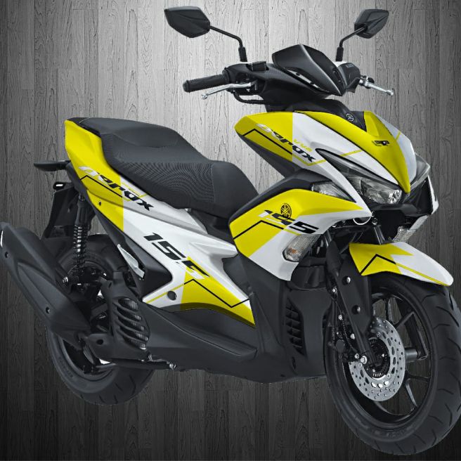 Decal Aerox Full Body Putih Kuning | Lazada Indonesia
