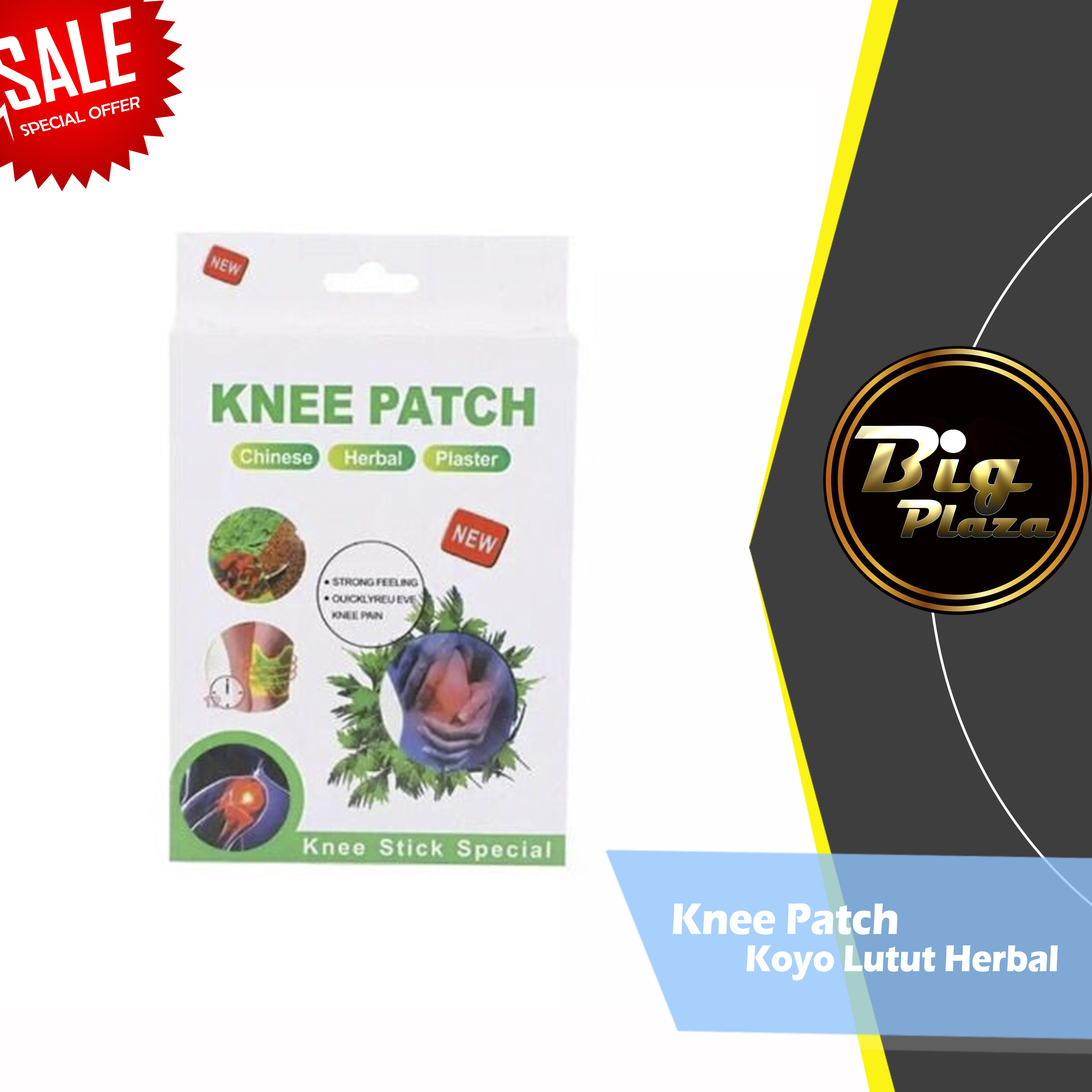 BIGPLAZA Knee Patch Koyo Lutut Herbal Nyeri Sendi Knee Pain Relief ...