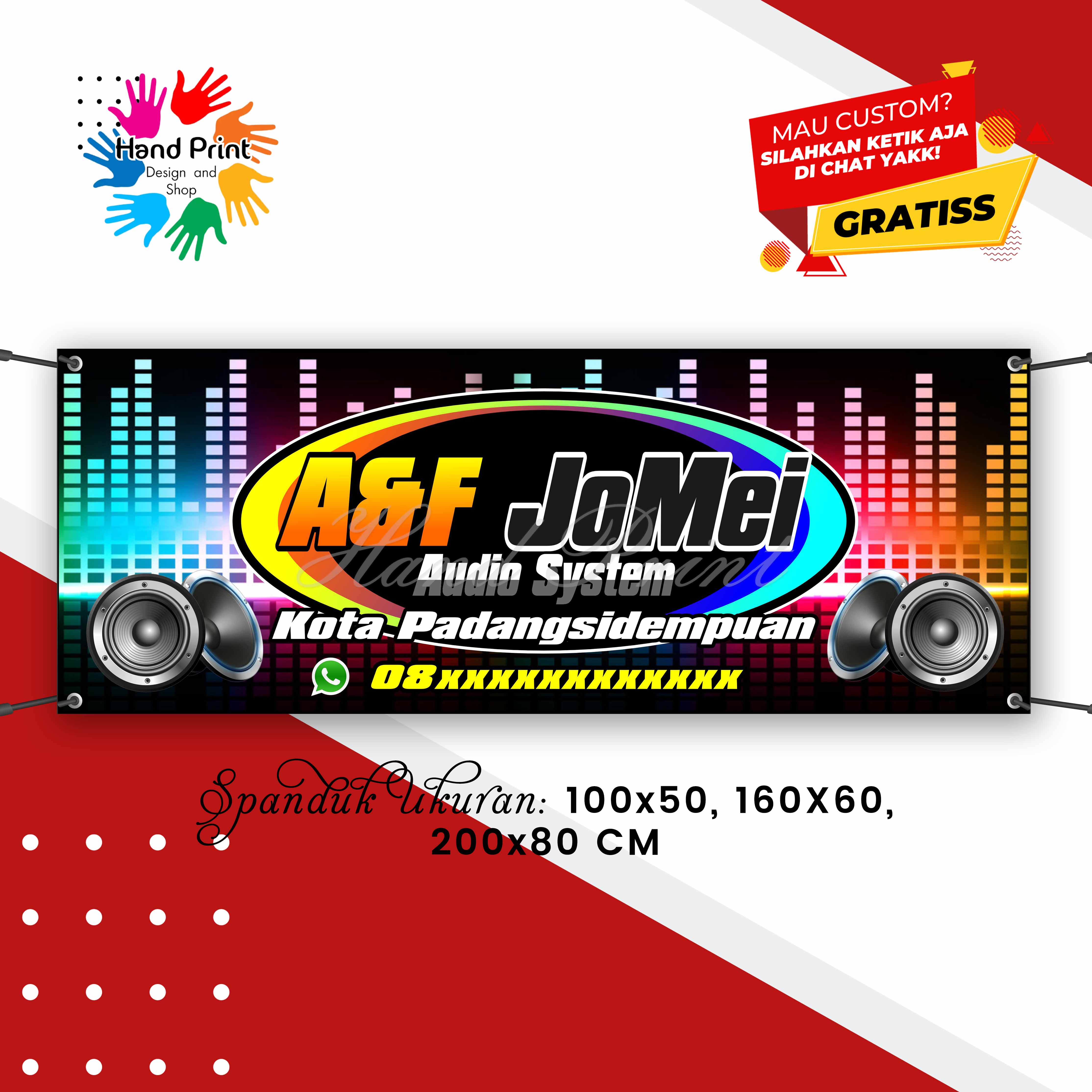 Cetak Spanduk Banner Audio System Sound Event MMT Spanduk Custom 200x80 ...