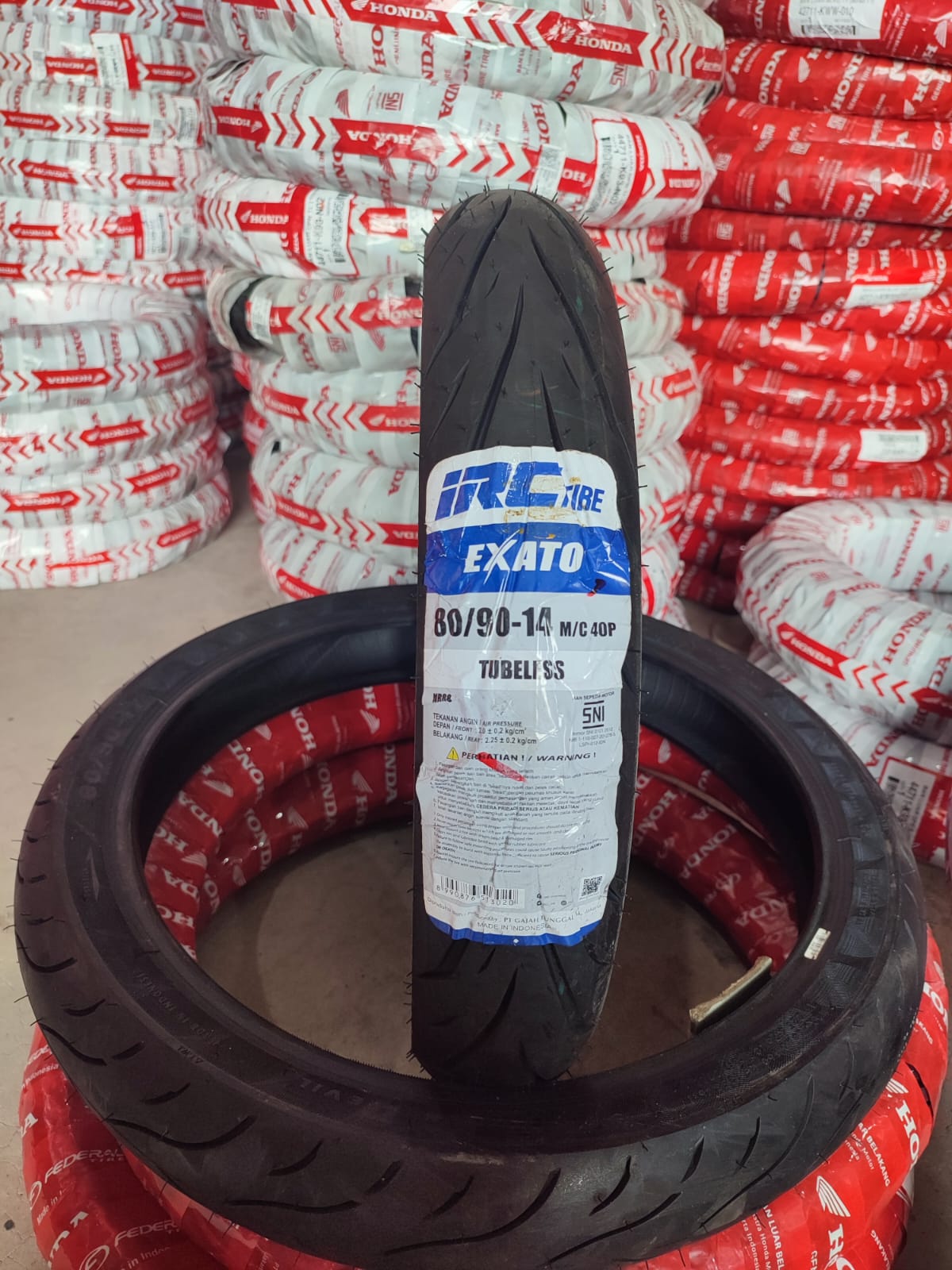 IRC EXATO Ban Motor Matic Ring 14 Ukuran 80/90-14 & 90/90-14 Tubeless ...