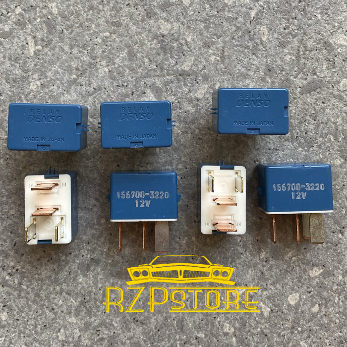 Relay AC Biru 12v Kaki 4 Denso Toyota Daihatsu Mitsubishi Original Ori ...