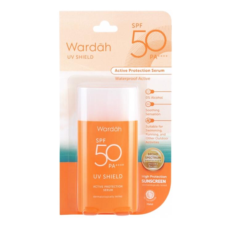 Wardah UV Shield Active Protection Serum SPF 50 | Wardah Sunscreen SPF ...