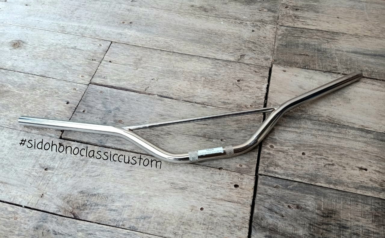 Stang stir trail jadul Suzuki TS palang universal besi krom | Lazada ...