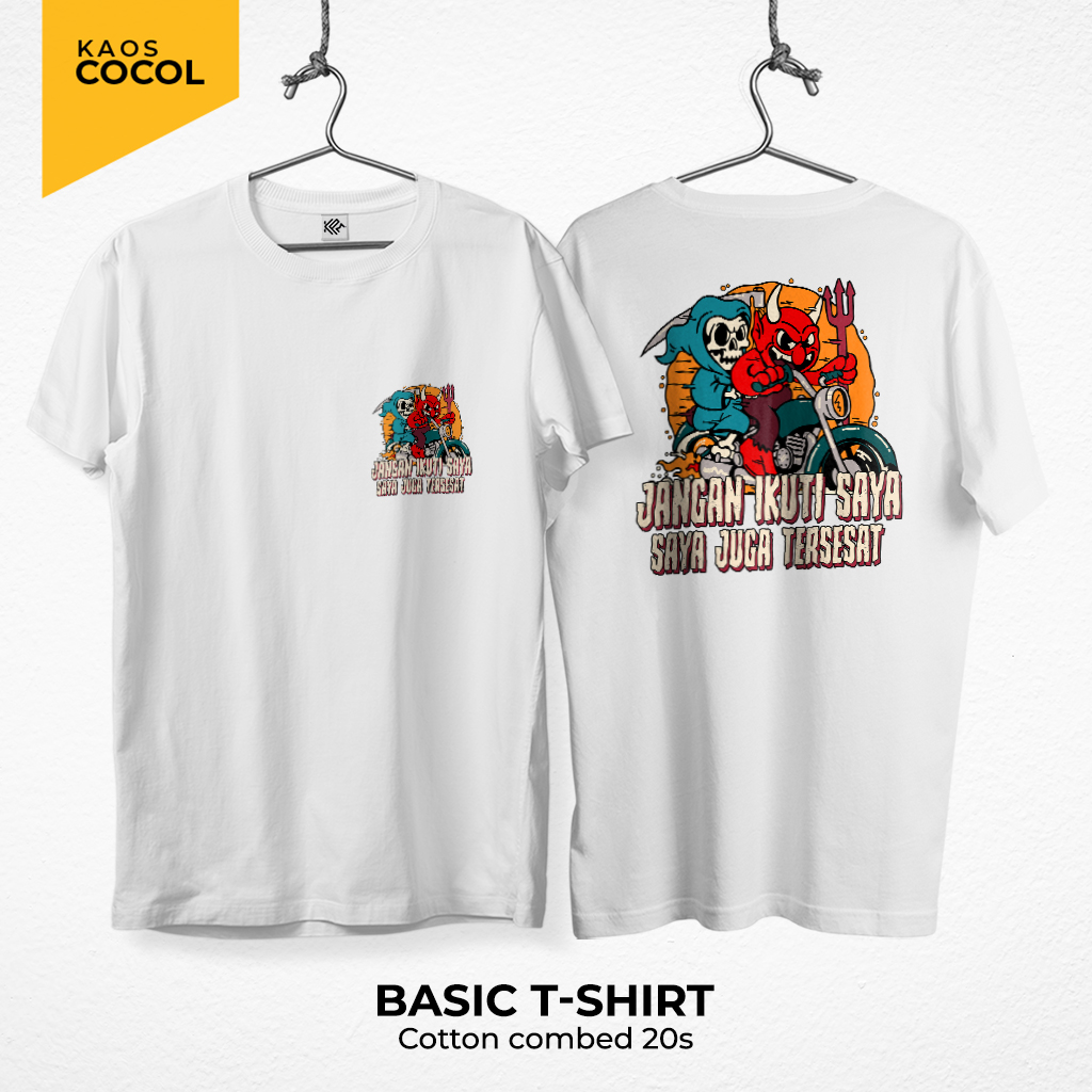 Cocol Store - Kaos Kata Saya Juga Tersesat | Lazada Indonesia