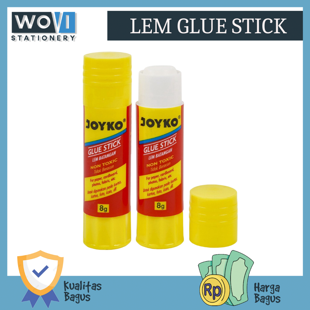[PCS] Lem Glue Stick GS-09 8gr Joyko / Lem Kertas / Lem Glue Stick ...