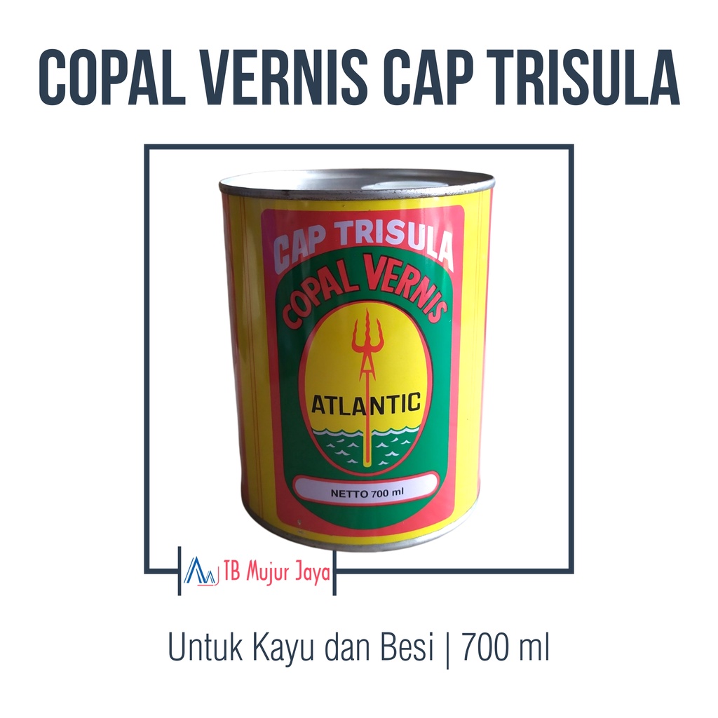 Copal Vernis Atlantic Cap Trisula untuk Kayu dan Besi 700 ml | Lazada ...