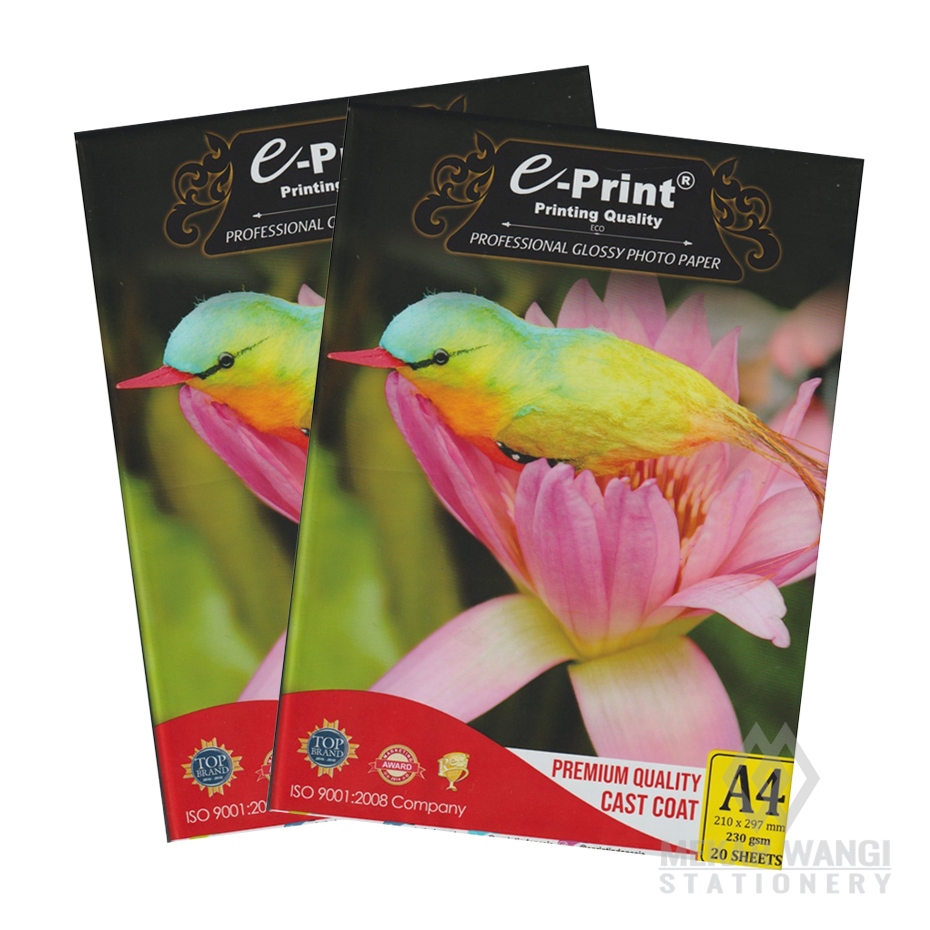 KERTAS FOTO EPRINT / GLOSSY PHOTO PAPER ECO A4 230GSM | Lazada Indonesia
