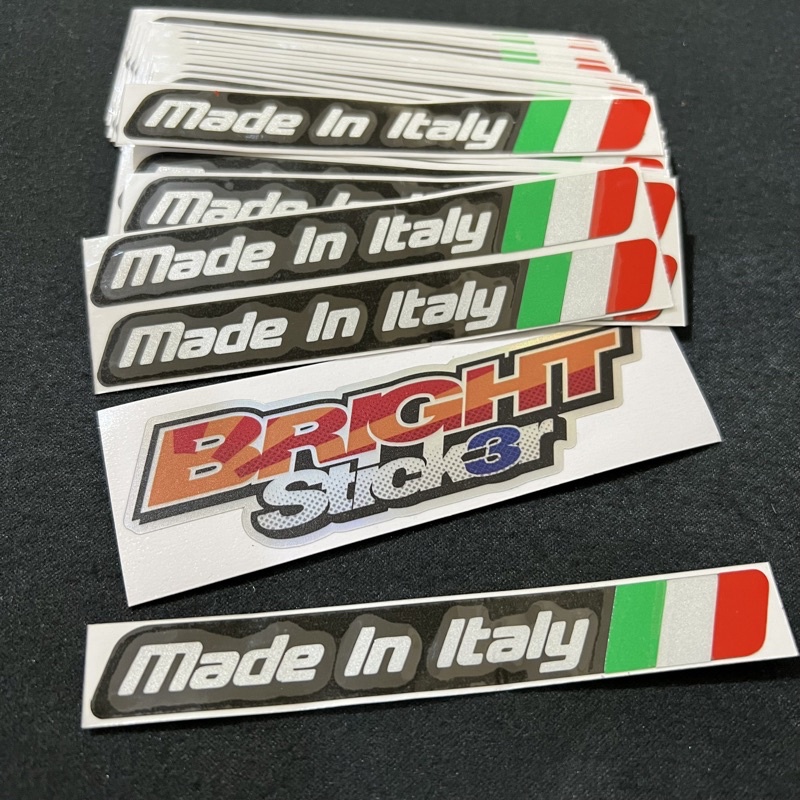 STICKER MADE IN ITALY STICKER MOTOR MOBIL VISOR HELM CUTTING | Lazada ...