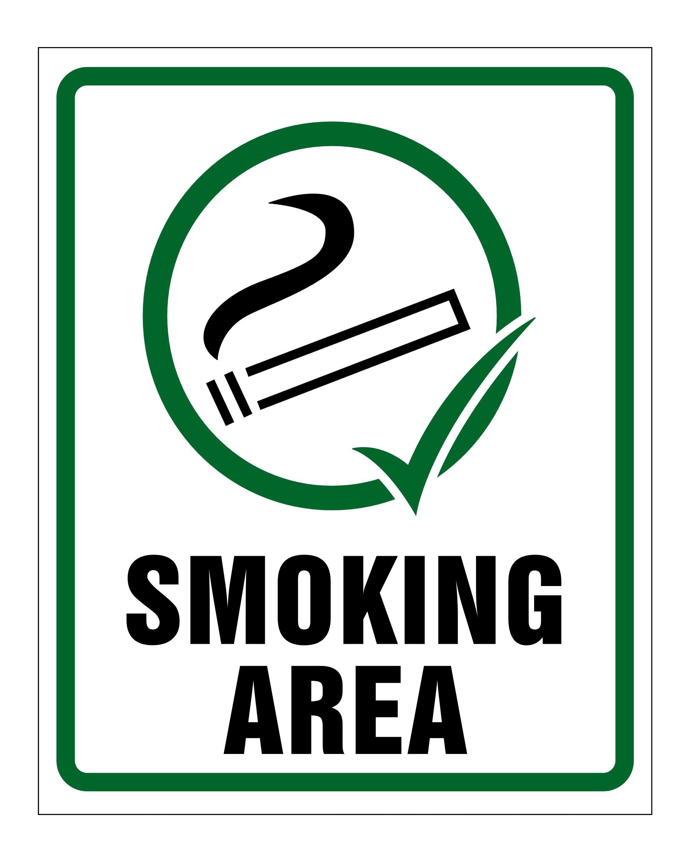 Stiker AREA SMOKING. SMOKING AREA/ 20x25 sign RAMBU K3 safety | Lazada ...