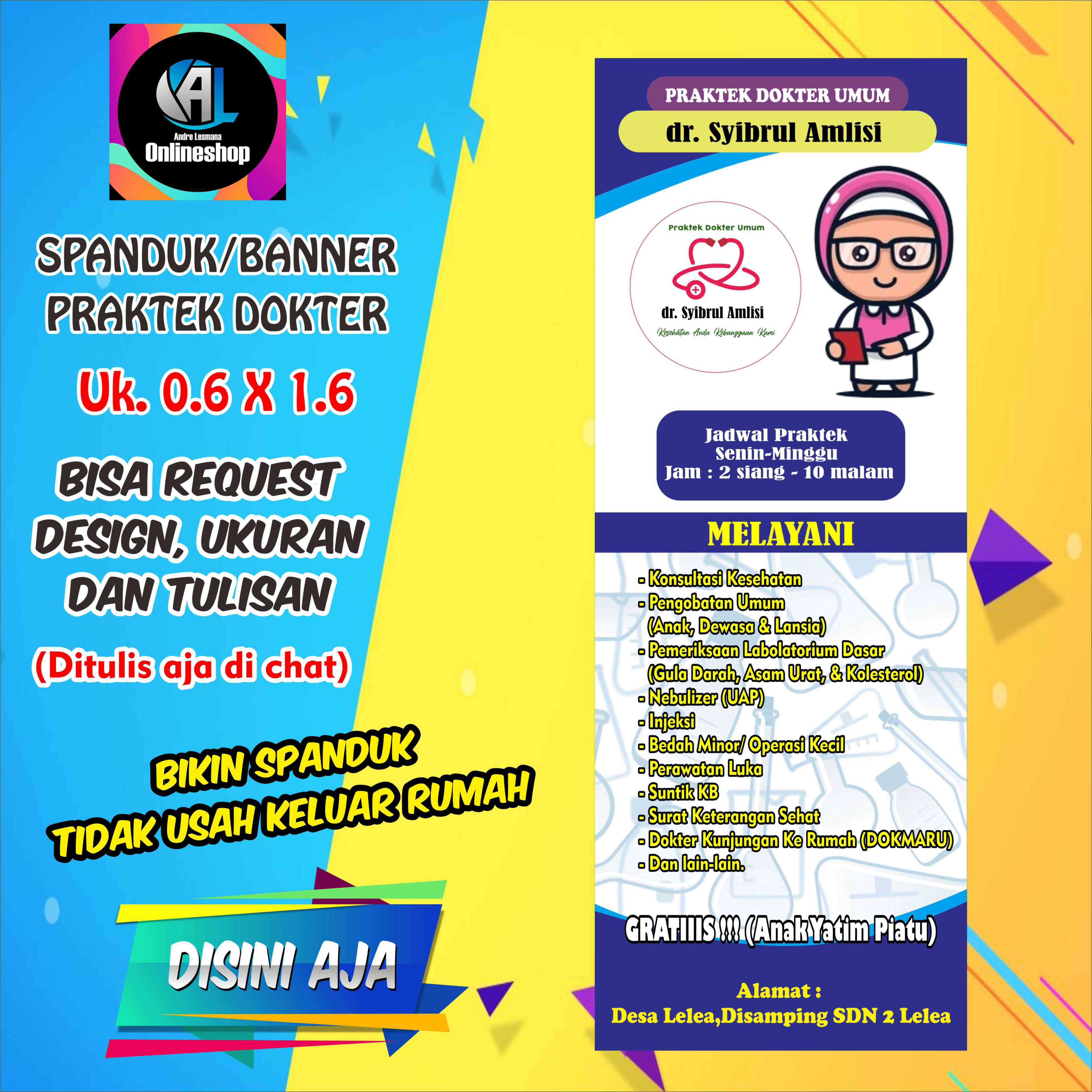 Spanduk Banner Praktek Dokter Umum | Lazada Indonesia