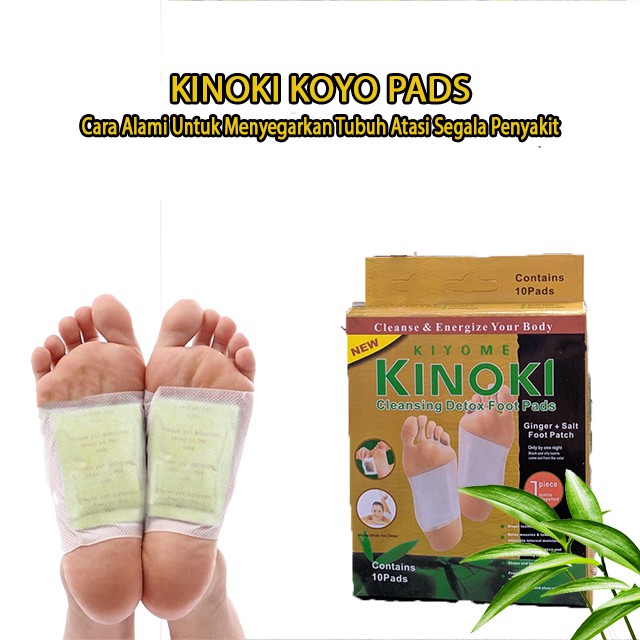 kinoki gold emas koyo kaki detox asli original 1 box isi 10 sachet ...