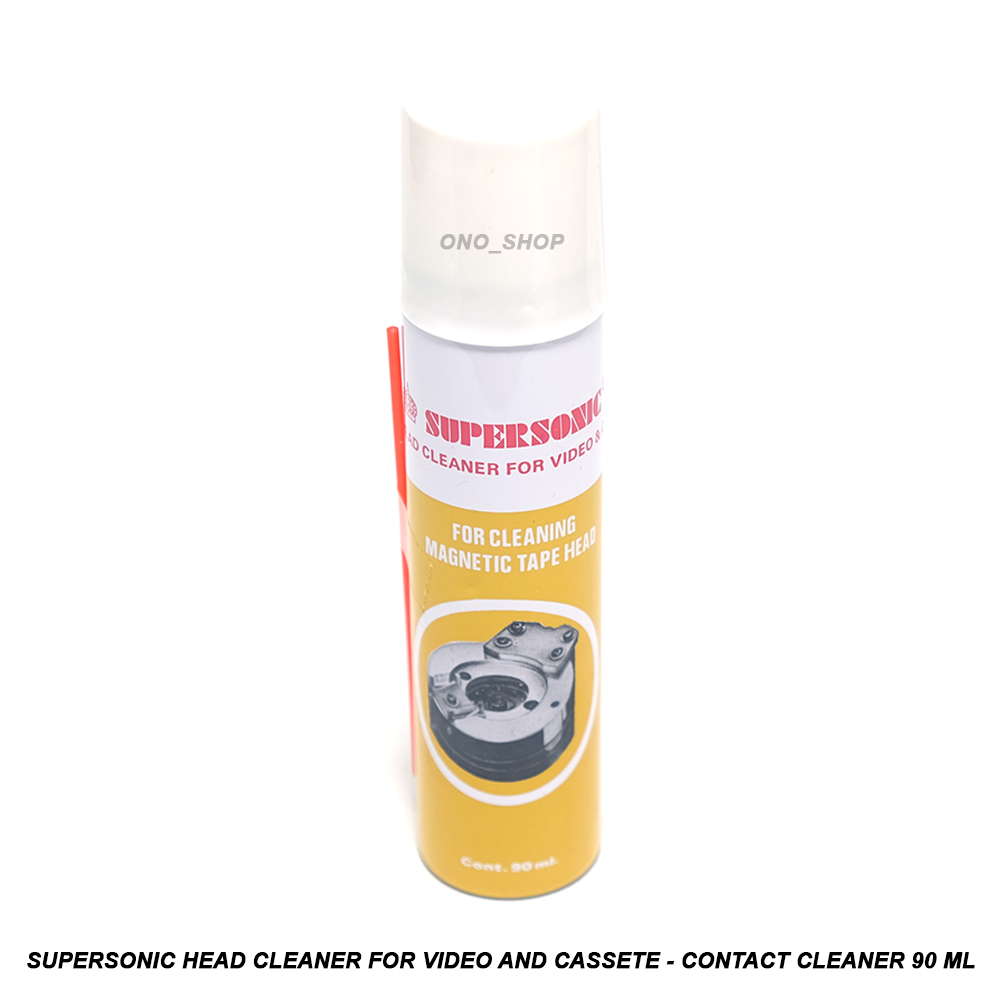 Supersonic Head Cleaner for Video and Cassete - Contact Cleaner 90 ml ...