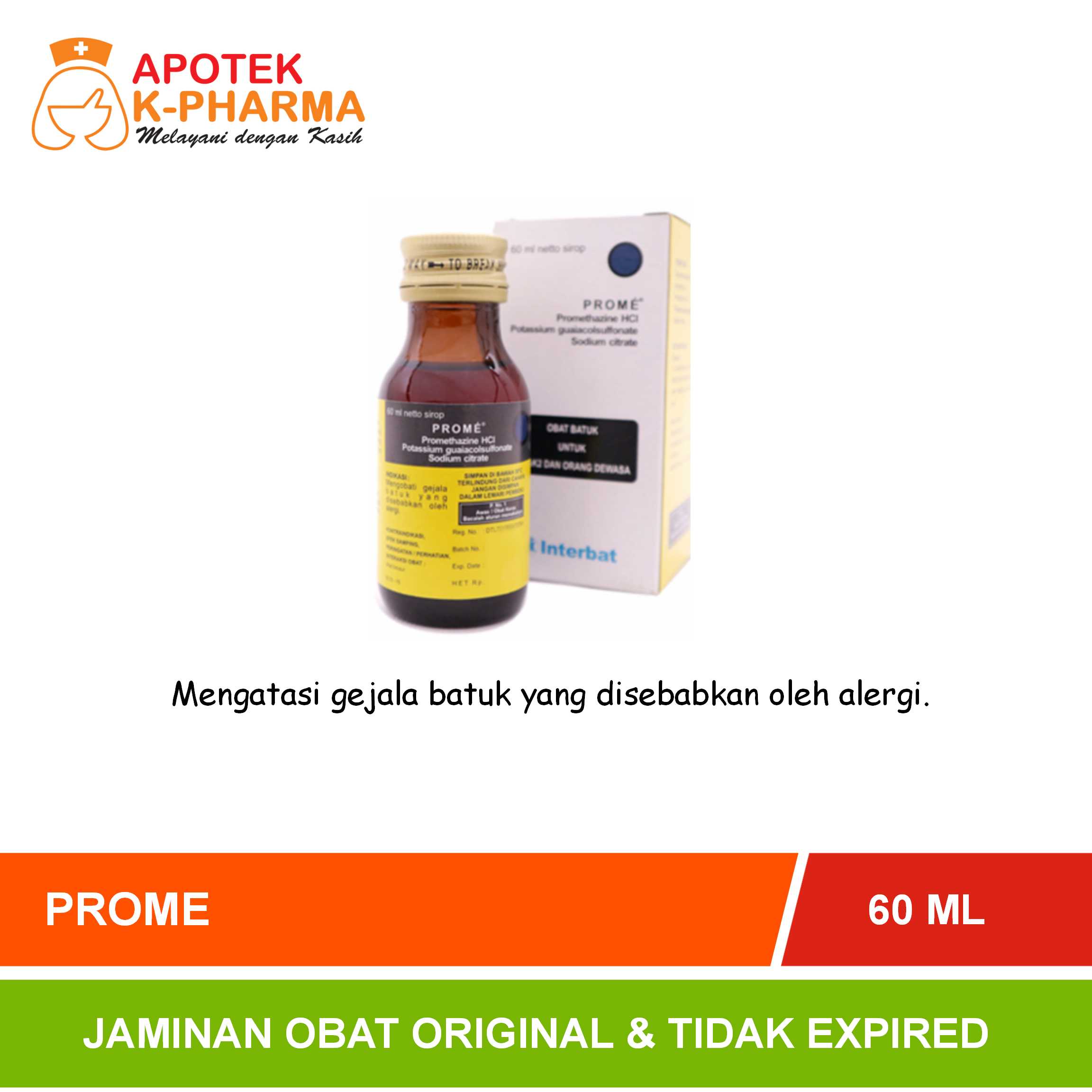 Prome Sirup Isi 60ml Obat Original Interbat | Lazada Indonesia