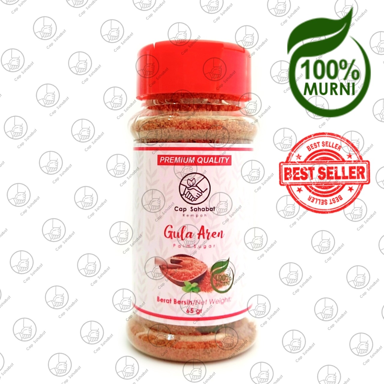 Cap Sahabat - Gula Aren Bubuk Botol Premium / Palm Sugar Organic ...