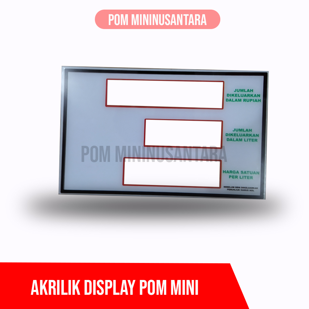 Pom Mini Nusantara - Akrik Display Mika Display Pertamini Digital 20 X ...