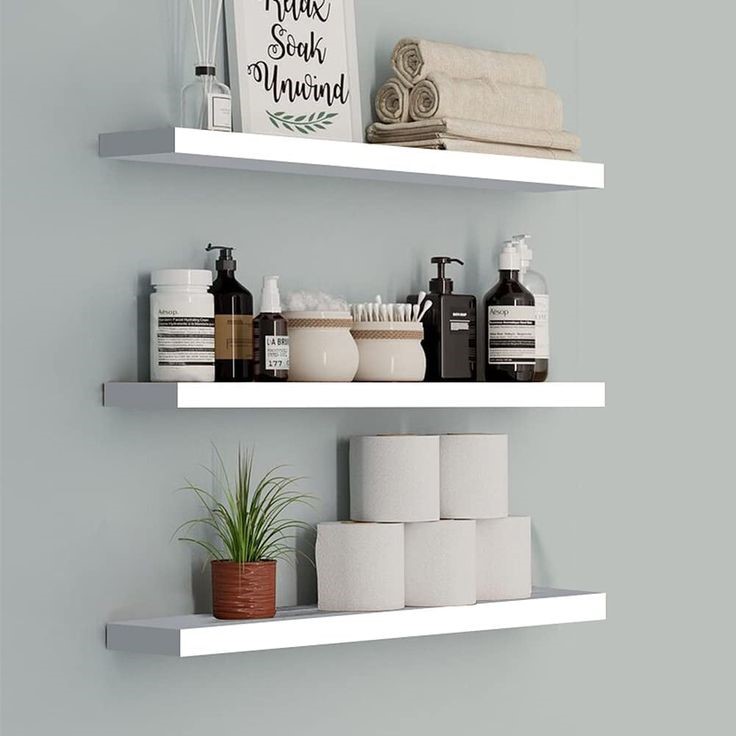 RAK PAJANG DINDING MINIMALIS 1SET ISI 3 - RAK AMBALAN - RAK KAYU ...