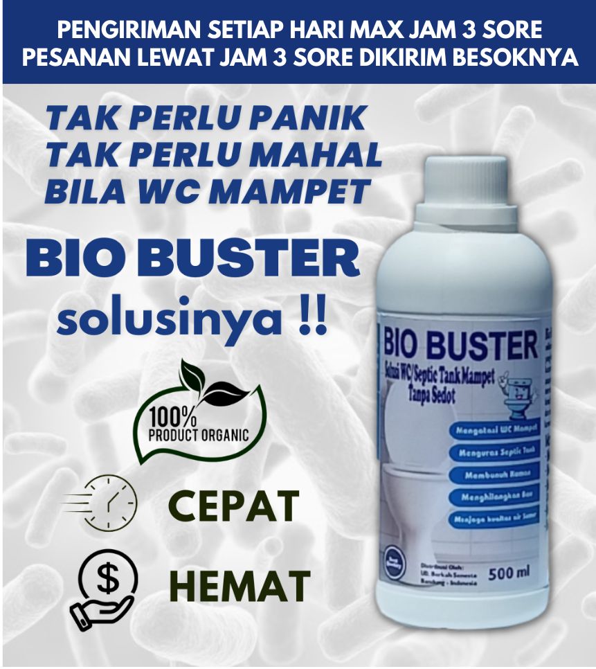 Cairan obat wc mampet bio buster 500 ml kuras septic tank tanpa sedot ...