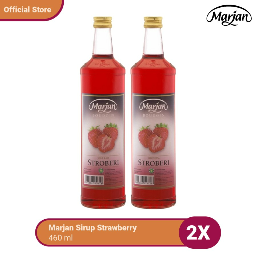 [PAKET ISI 2] Marjan Sirup Strawberry 460 ml | Lazada Indonesia