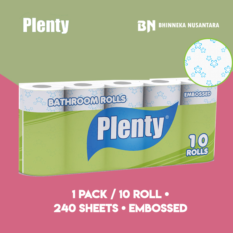 Plenty Bathroom Rolls Makro Mikro Flower [10 Roll/2 Ply] | Lazada Indonesia