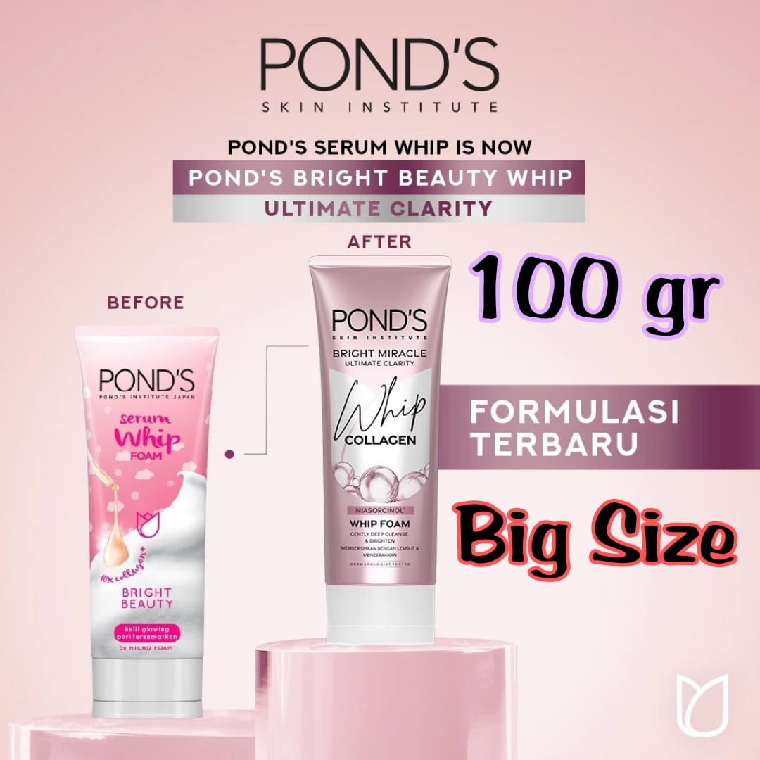 Ponds Bright Beauty Whip Foam 100gr - Sabun Cuci Muka Pond's Bright ...
