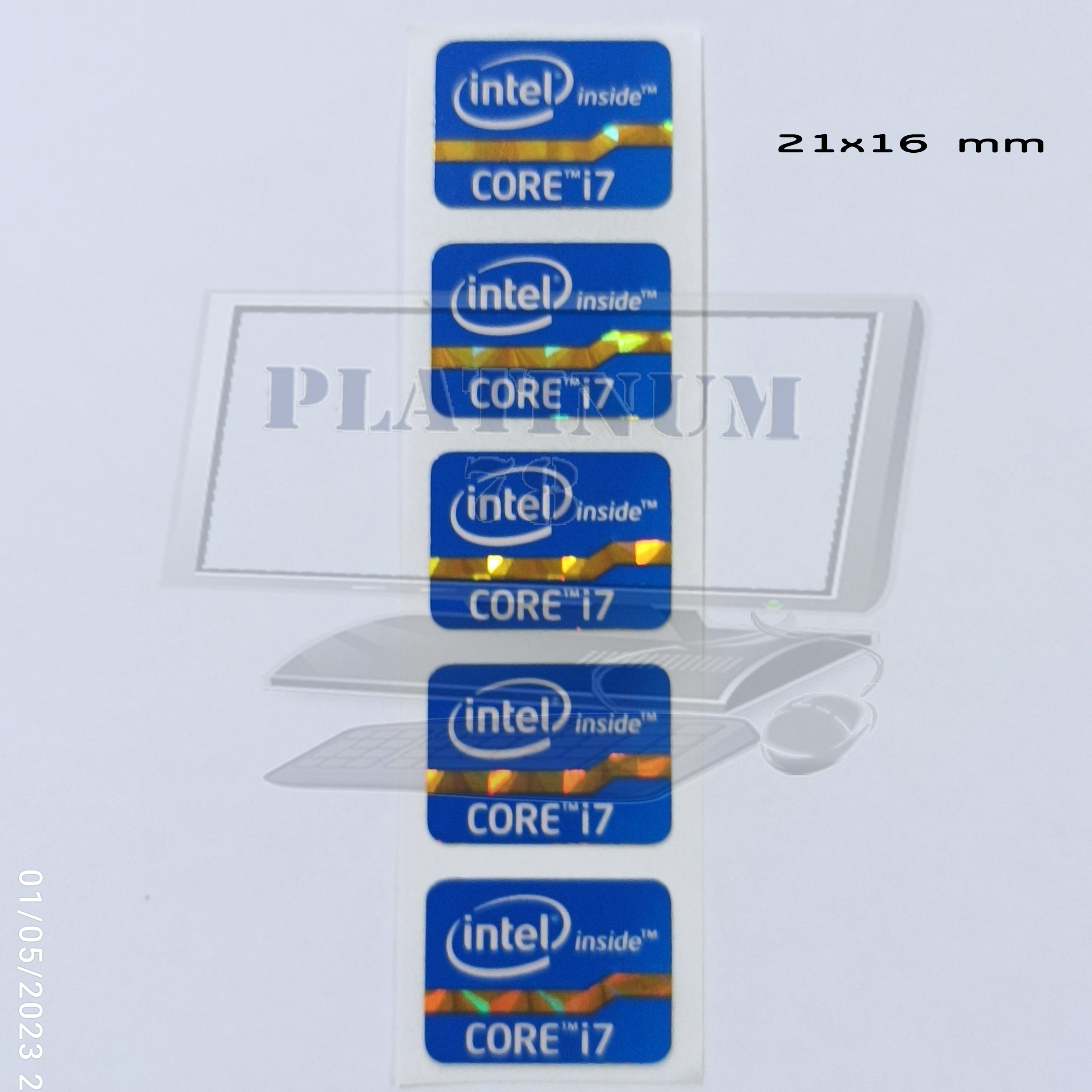 Sticker Stiker Logo intel Core i7 Gen 2 Gen 3 Original | Lazada Indonesia