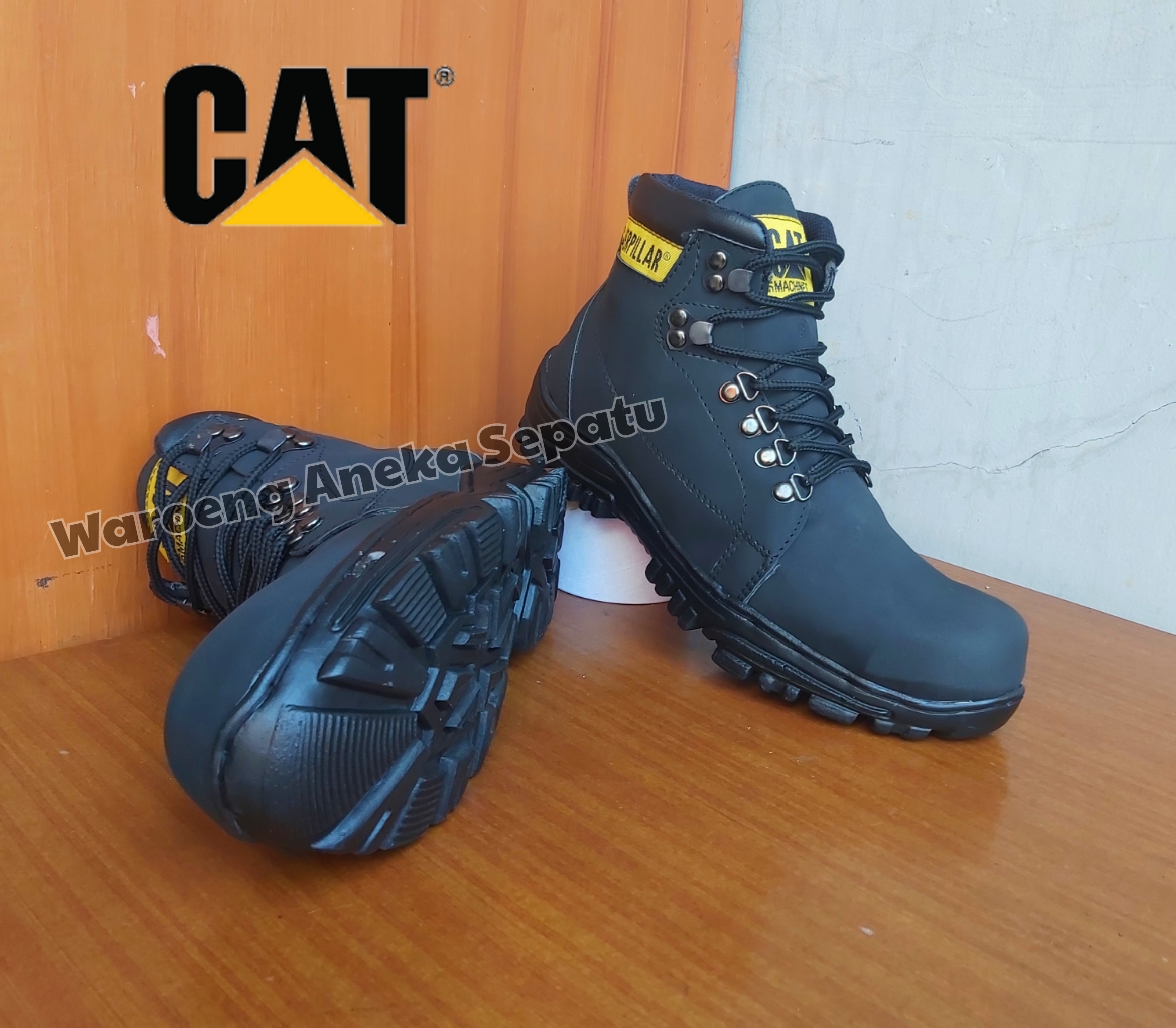 PROMO Harga Grosir Sepatu Boots Pria Safety Caterpillar Holton Delta ...