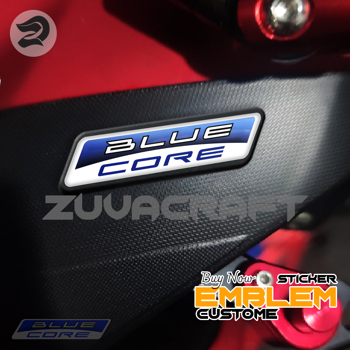 STIKER MOTOR YAMAHA EMBLEM TIMBUL BLUECORE 3D AKSESORIS AESTHETIC KEREN ...