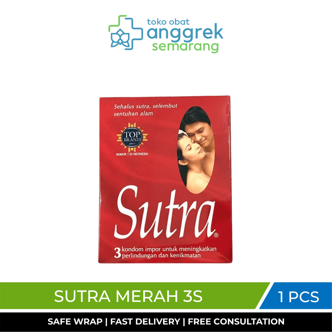 KONDOM SUTRA MERAH ISI 3 / KONDOM / ALAT KONTRASEPSI | Lazada Indonesia
