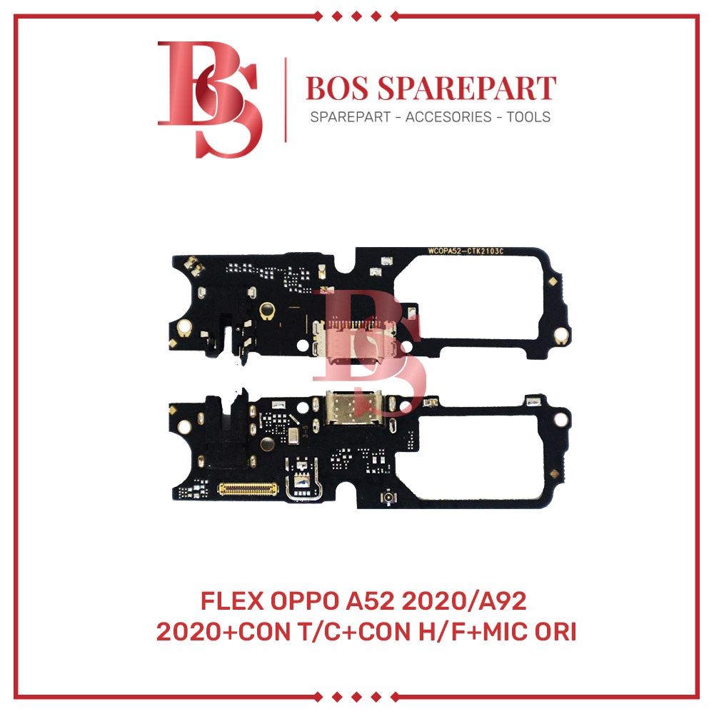 FLEXIBEL OPPO A52 2020 / A92 2020 + CONNECTOR CHARGER + CONNECTOR ...