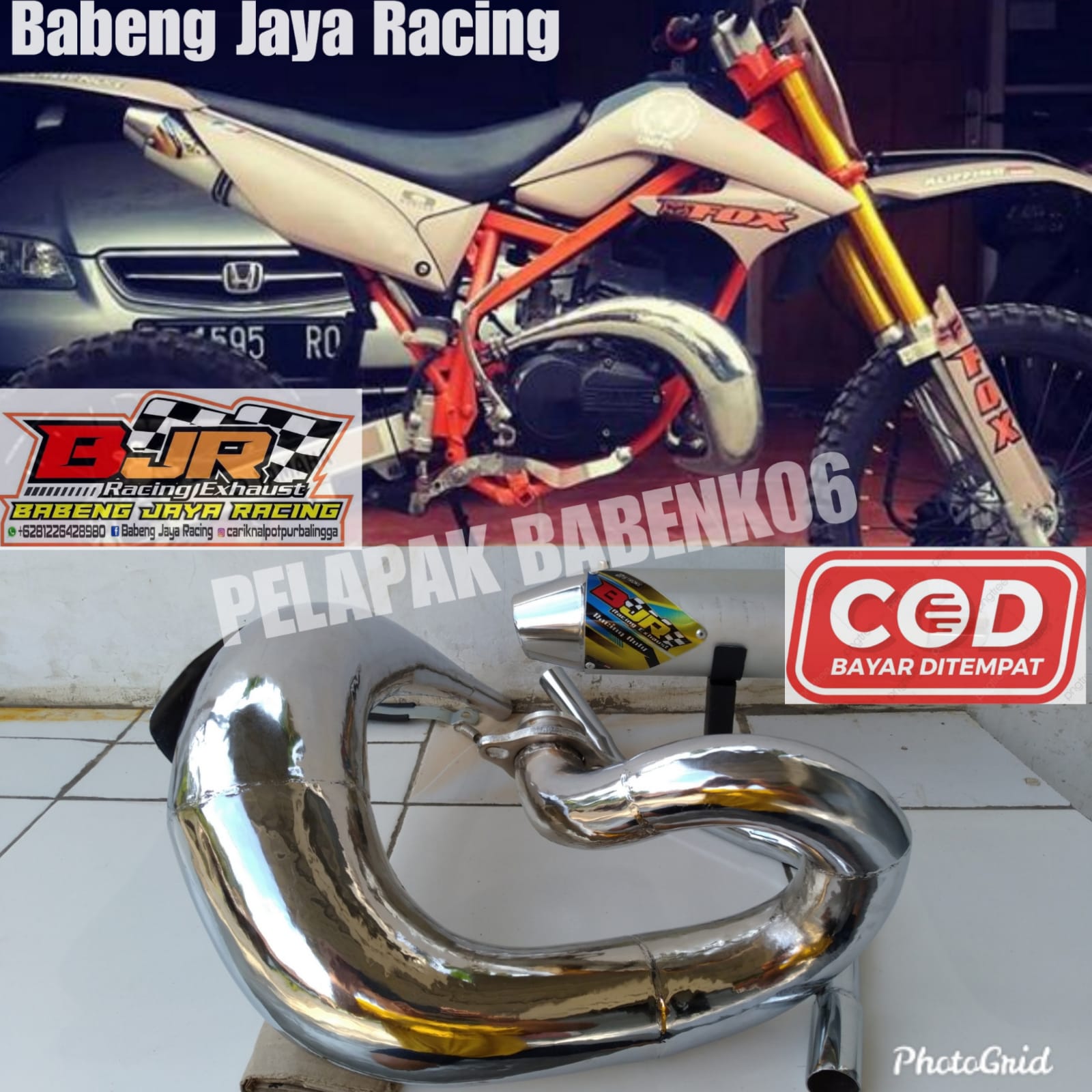 KNALPOT UDANG RX KING RX Z RX S MODEL KTM PNP RANGKA ORI KTM KLX CRF TS FULLSISTEM ORIGINAL BY ...