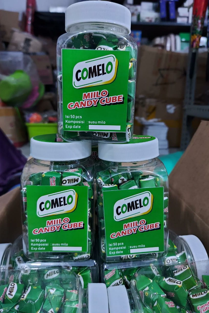 Milo miilo Cube kemasan toples kotak isi 50pcs Comelo | Lazada Indonesia