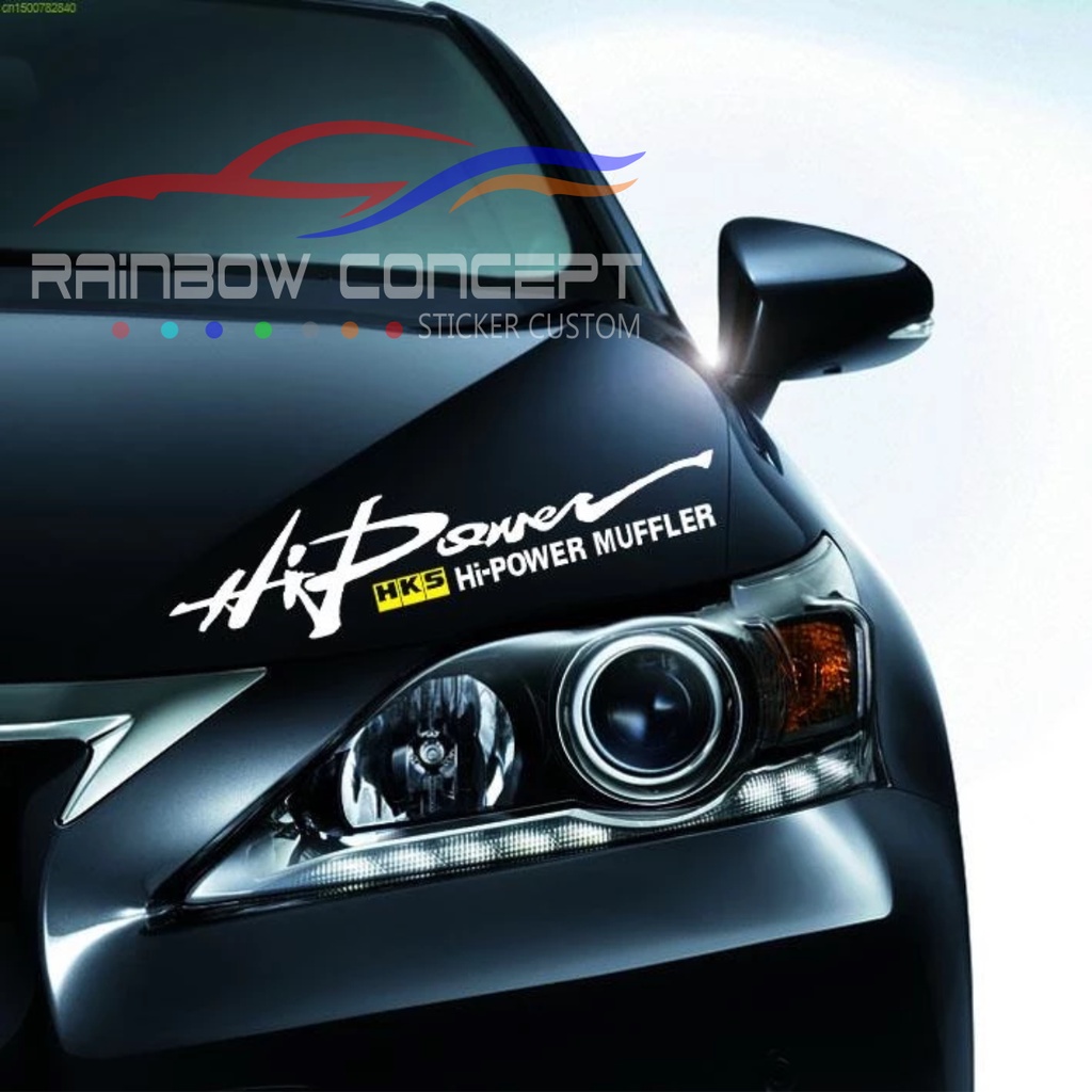 stiker cutting stiker mobil hi power HKS power muffler universal ...