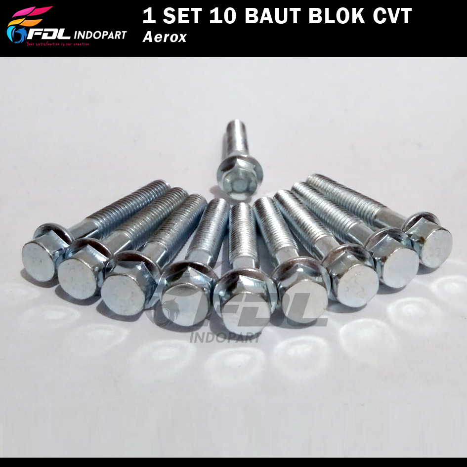 Baut Blok CVT Aerox /1 Set 10 Baut Blok CVT Yamaha Aerox | Lazada Indonesia