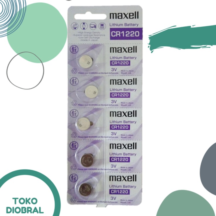 Baterai Maxell CR 1220 / Lithium Battery 3V CR1220 | Lazada Indonesia