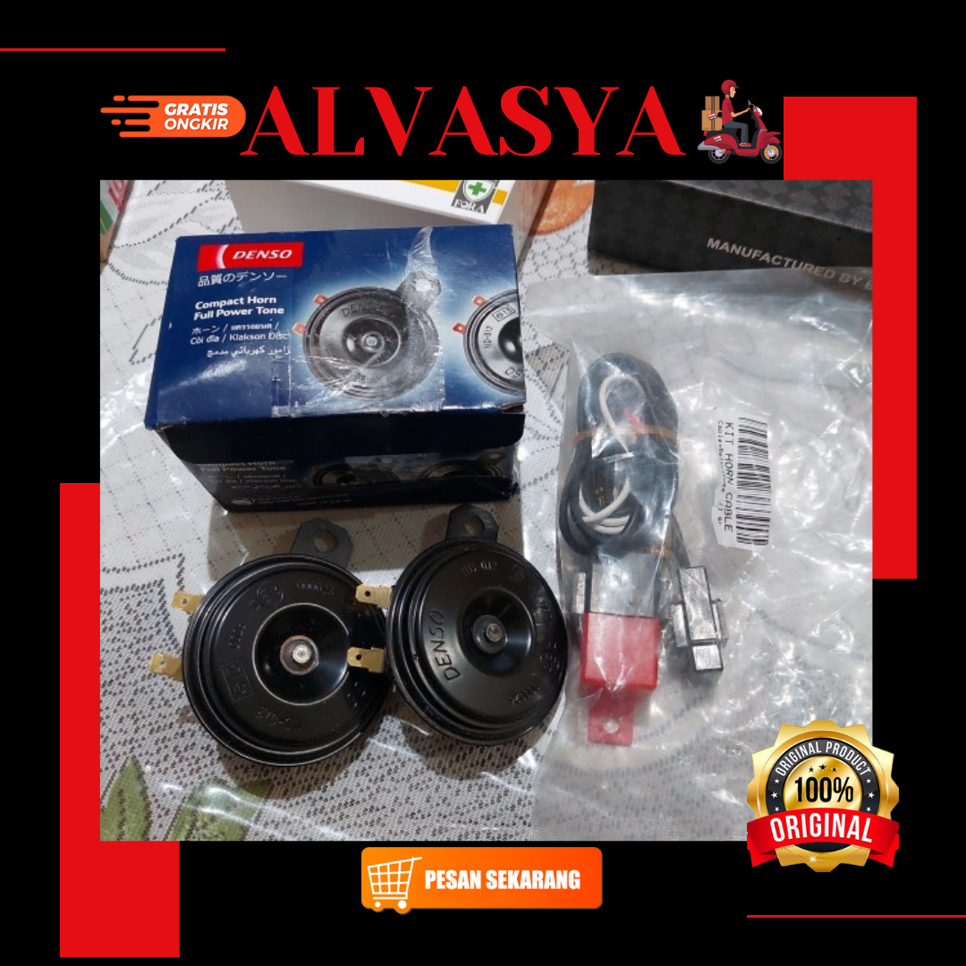 Klakson Denso Disc Double 1 Set Komplit Ori Klakson Motor Universal ...