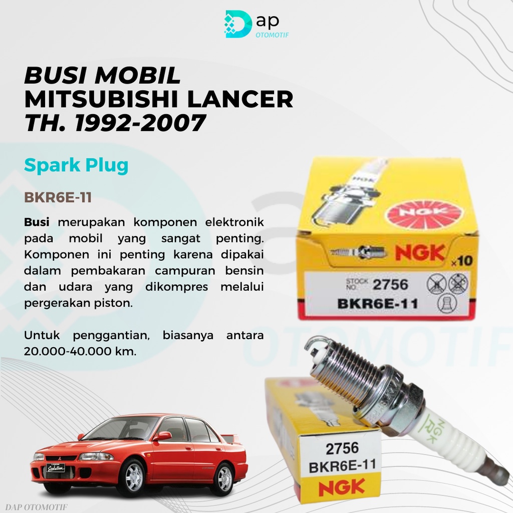 Busi Mobil Mitsubishi Lancer (1992-2007) BKR6E-11 | Lazada Indonesia