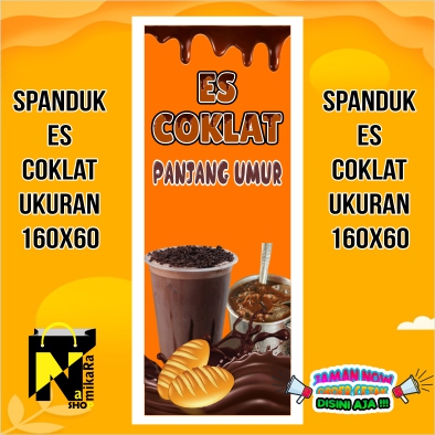 Spanduk Es Coklat terbaru custom 160x60 cm / banner Aneka Minuman Es ...