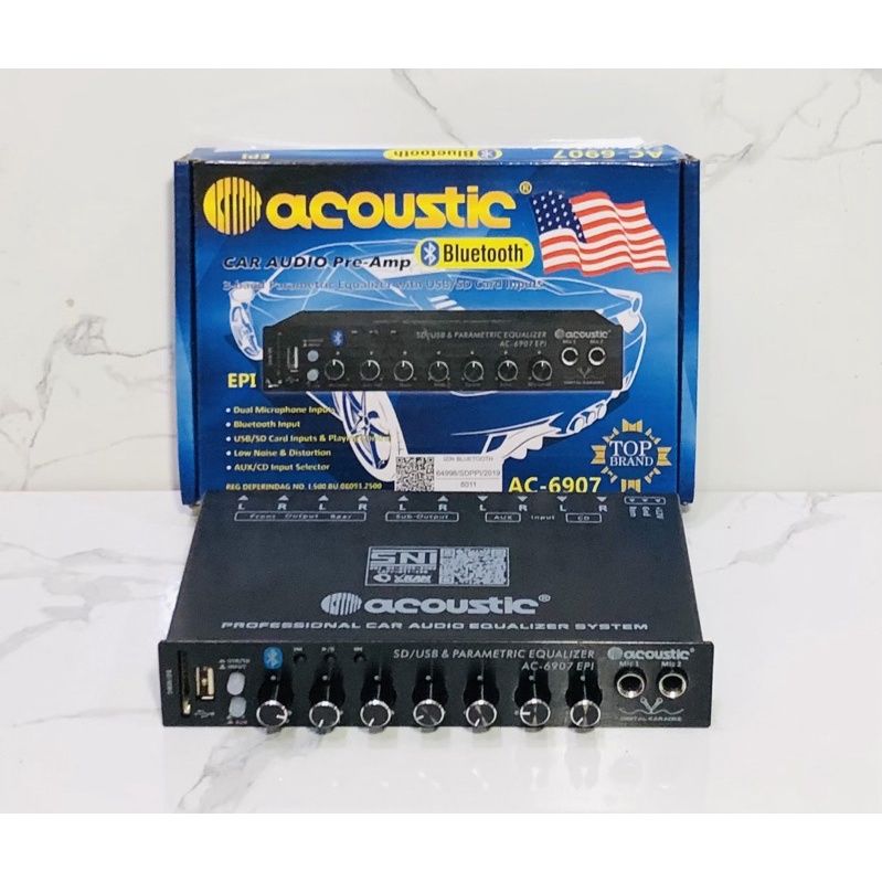Equalizer Paramatric ACOUSTIC AC-6907 EPI BLUETOOTH WITH EQUALIZER USB ...