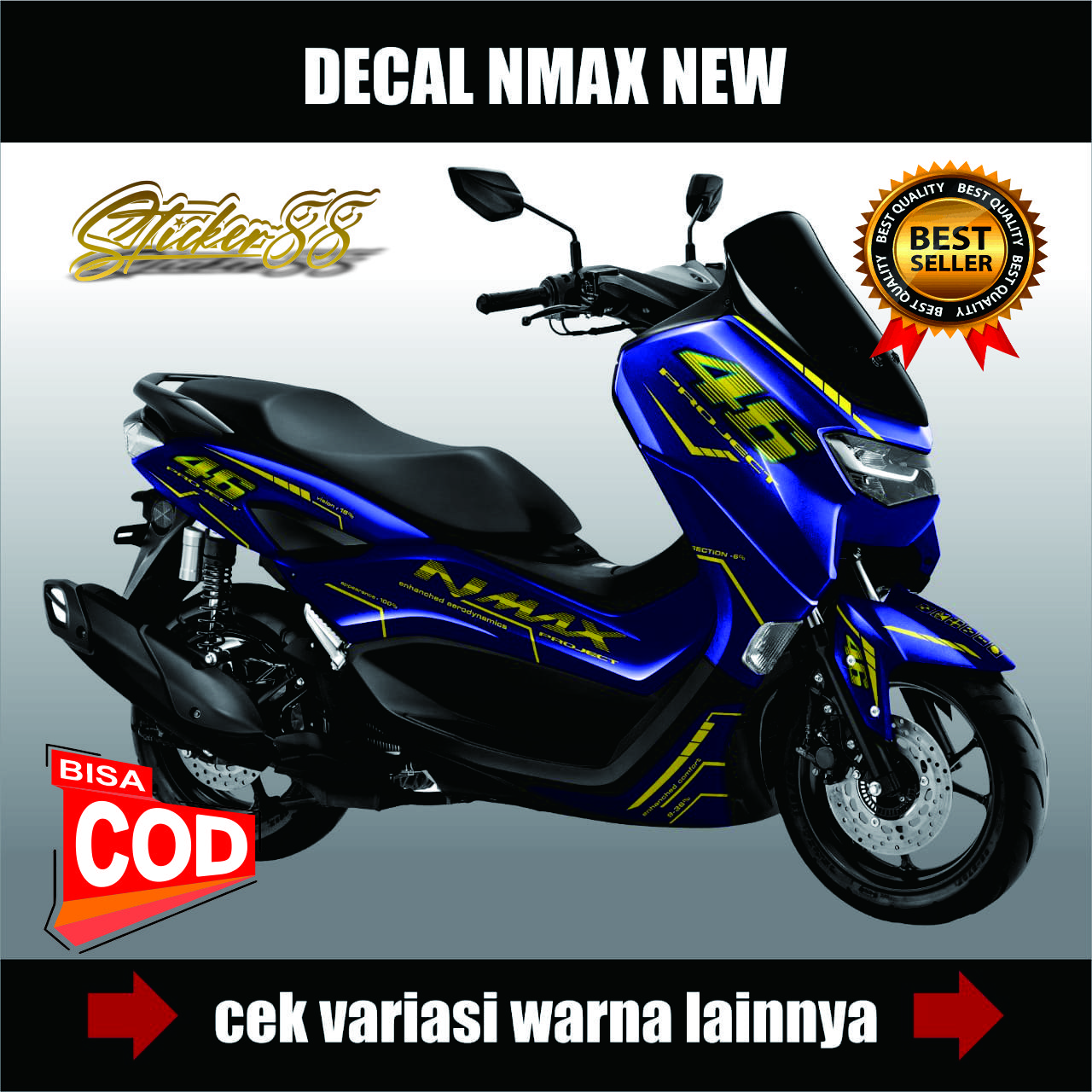 DECAL NMAX 155 NEW FULL BODY MOTIF 46 PROJECT / STICKER DECAL FULL BODY ...
