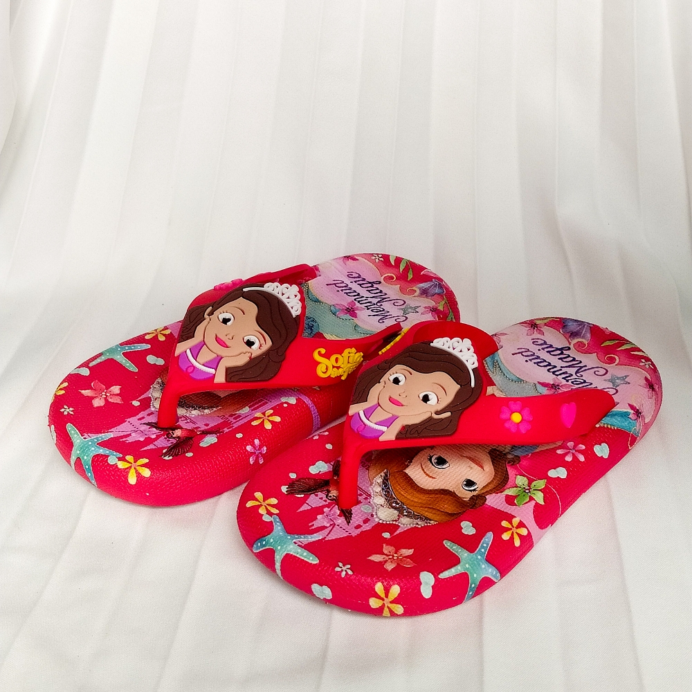 Nanasoft Store Sendal Sofia Anak Perempuan Marmaid Magic - Sandal Slop Usia 1 - 7 Tahun | Lazada ...