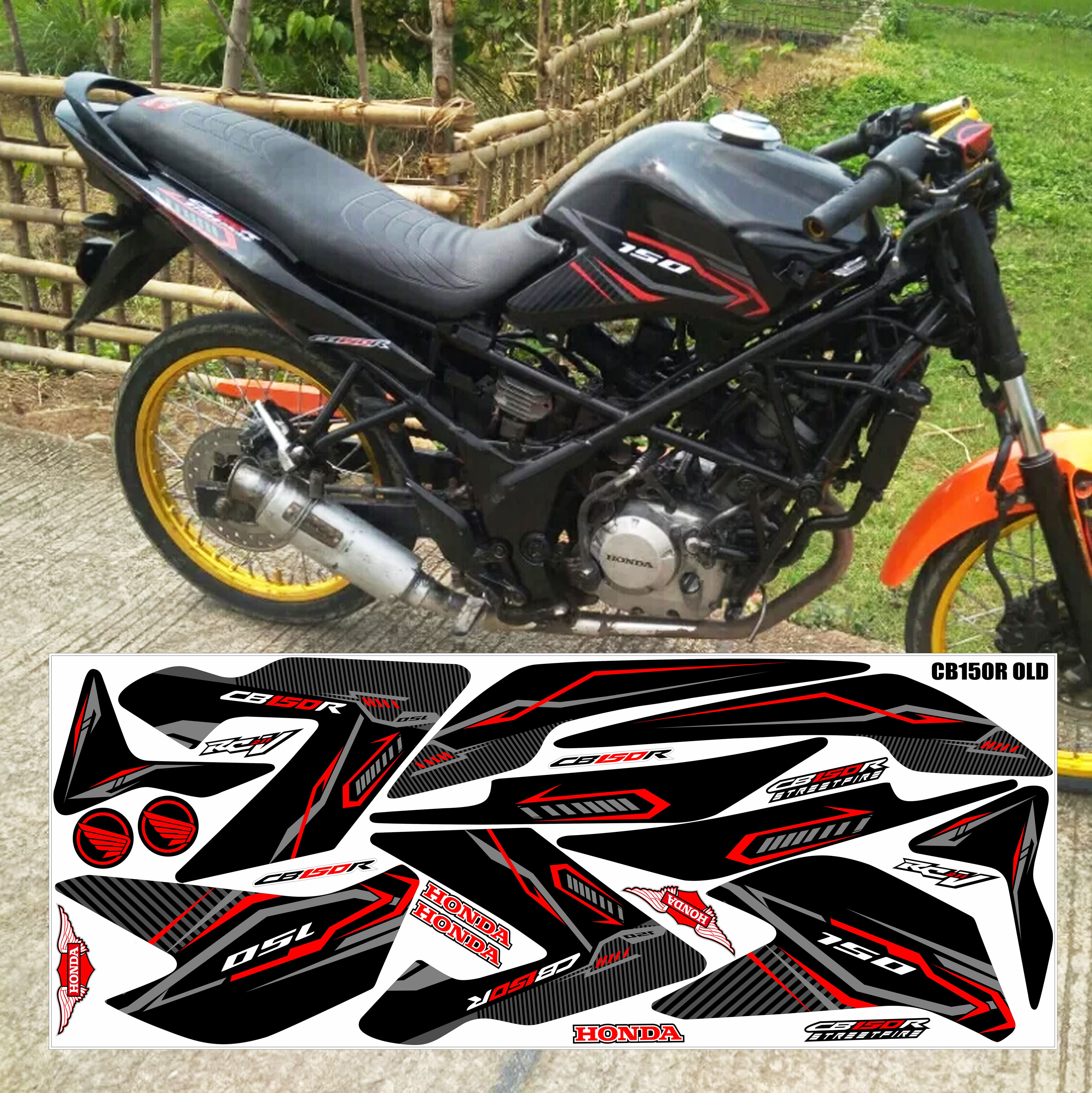 Stiker Motor Variasi CB 150 R OLD 2013-2015 Decal Motor Keren | Lazada ...