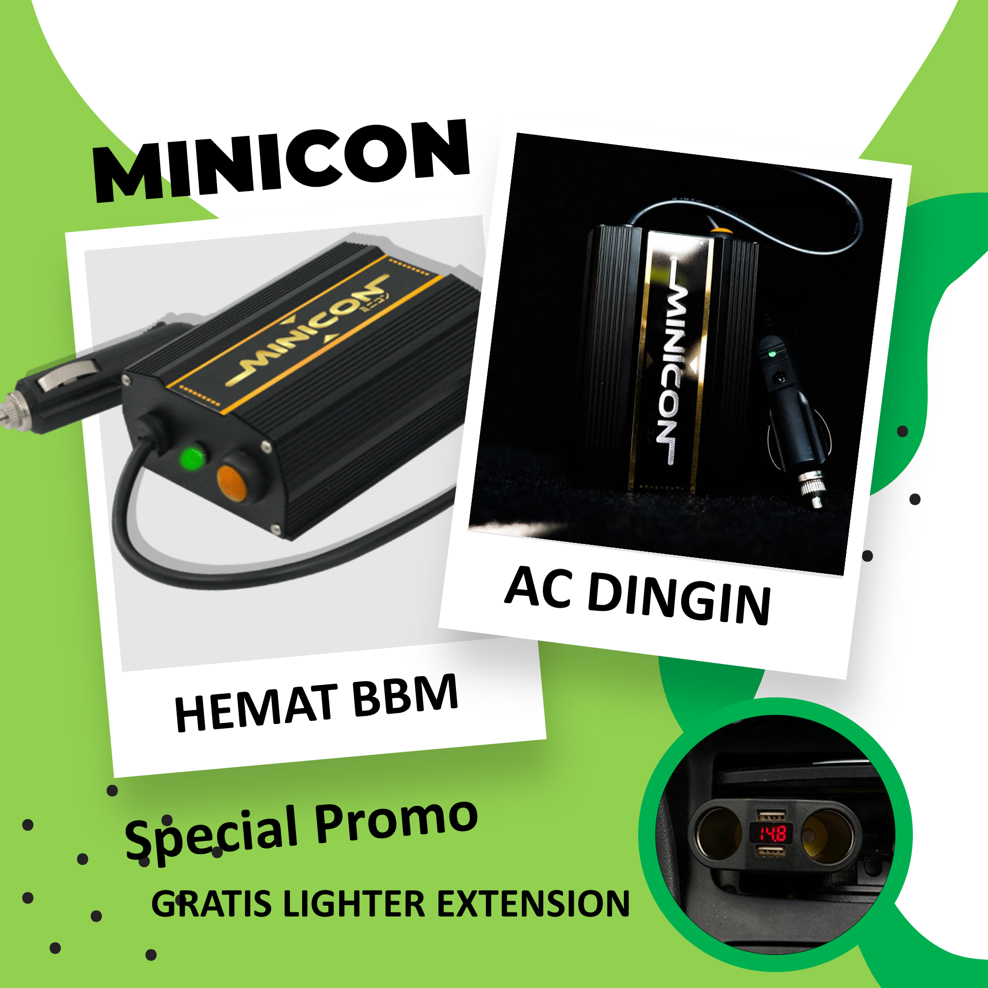 Volt Stabilizer Aki Accu Mobil Minicon M12 | Lazada Indonesia